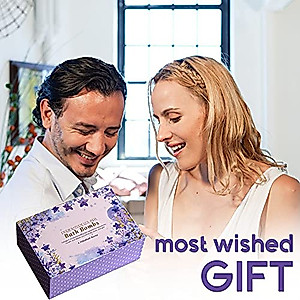 Bath Bombs Gift Set - The Best Ultra Bubble Fizzies with Natural Dead Sea Salt Cocoa and Shea Essential Oils, 6 x 4.1 oz, The Best Birthday Gift Idea for Her/Him, Wife, Girlfriend, Women