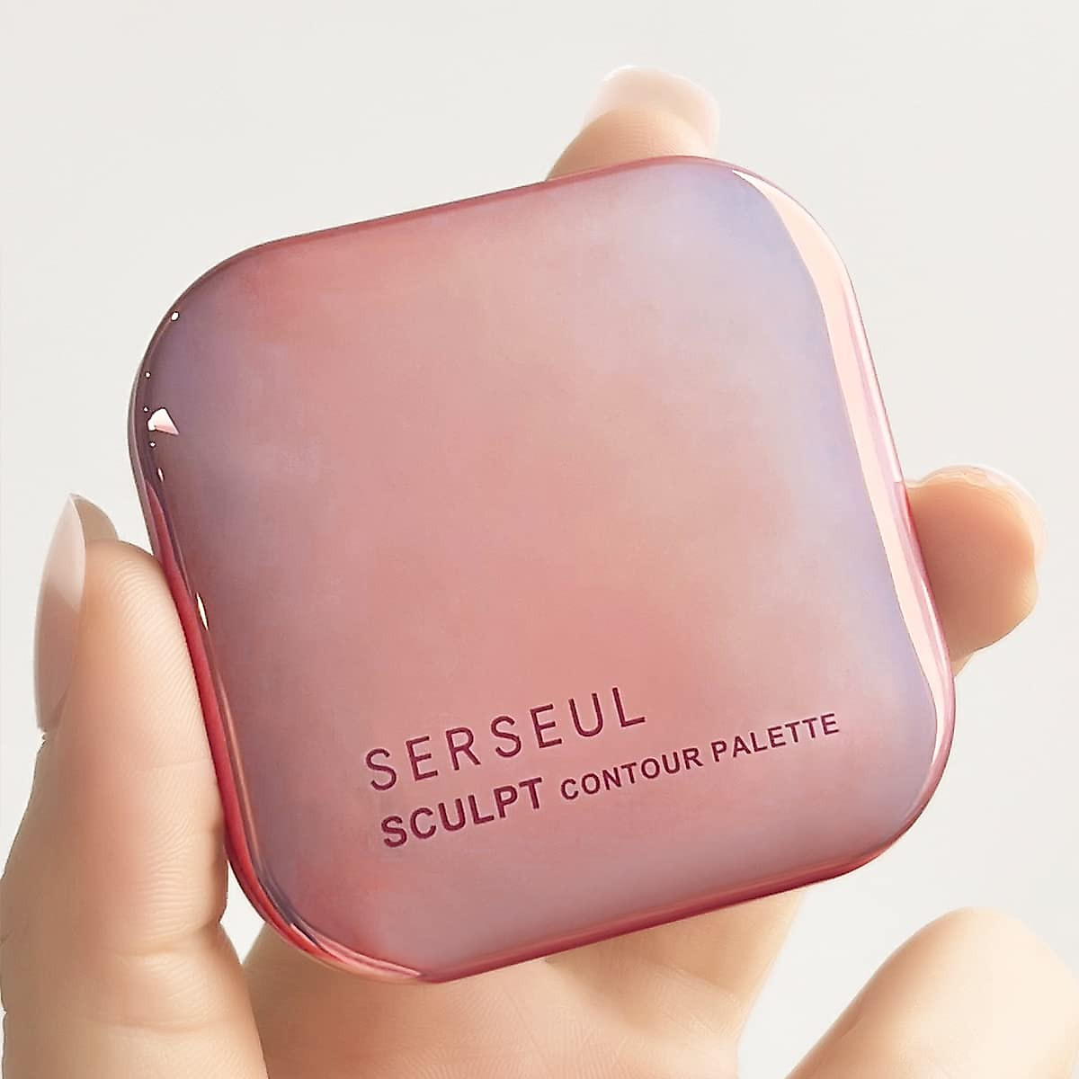 Serseul Contour Palette Face Sculpting Grey Contour Powder Palette Face Bronzer Makeup Contouring Palette with Mirror - Highly Pigmented Contour Shadow For Light Skin tone