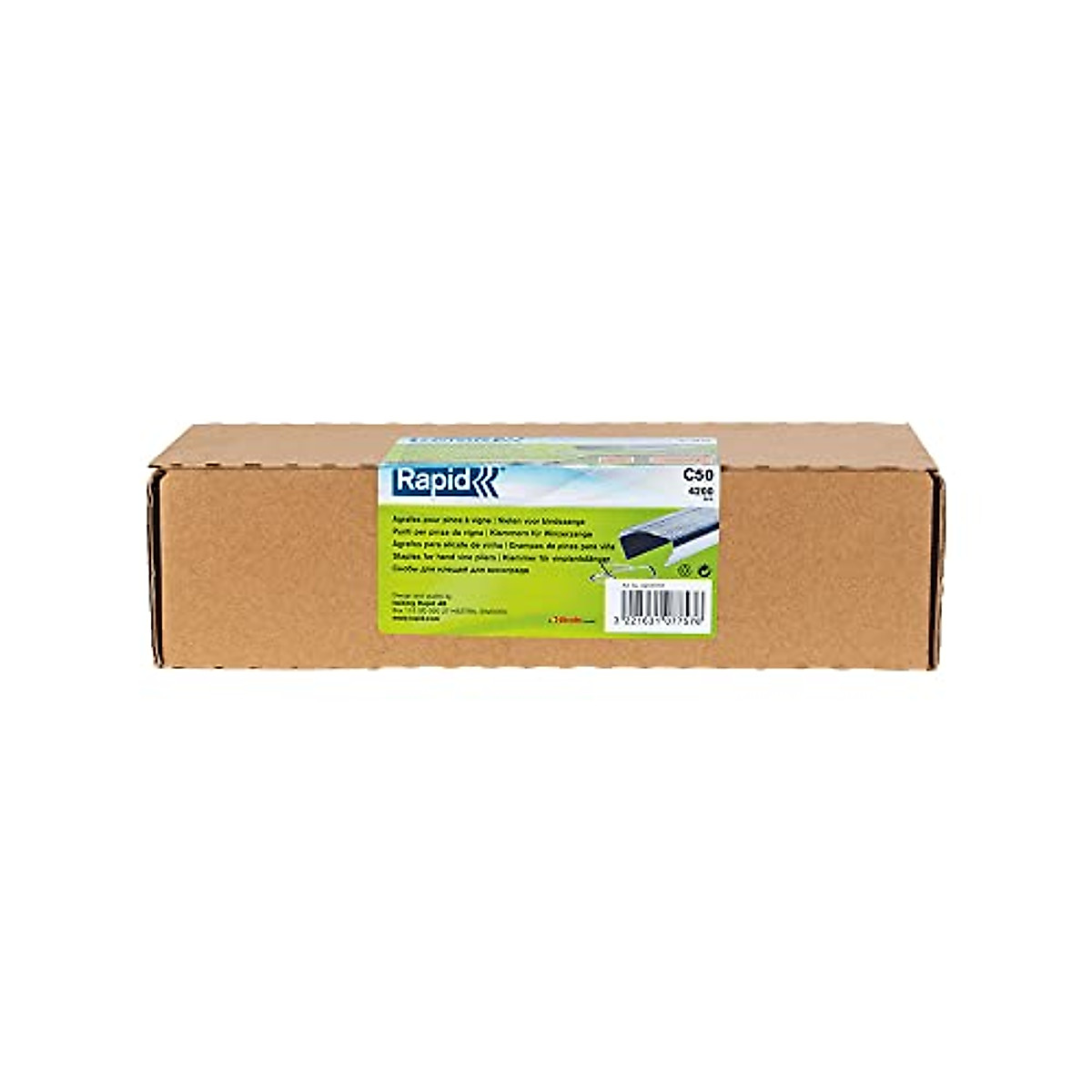 Rapid C50 Steel Hog Rings, 4,200 pcs, For Securing Branches And Vine Shoots, For LIG150 Vine Pliers.