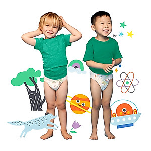 Hello Bello Training Pants Club Box, Bedtime Stories and Space Travelers 2T-3T, 84 Count Multicolor