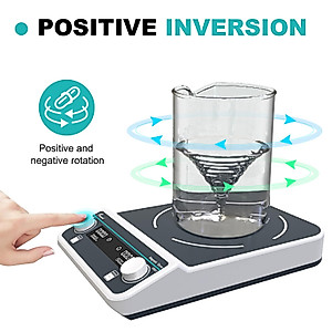 JOANLAB Digital Magnetic Stirrer Plate 30L Laboratory Large Capacity Magnetic Stir Plate Mixer 50-1300rpm w/Timming Lab Stirrer