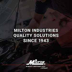 Milton 1750 Safety Exhaust Coupler, 1/4" body, 1/4" FNPT (Pack of 5) Red