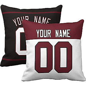 Throw Pillow 2 Packs Custom Any Name and Number for Men Youth Boy Gift