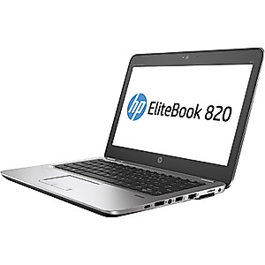 HP Elitebook 820 G3 Business Laptop, 12.5" HD Display, Intel Core i5-6300U 2.4Ghz, 8GB RAM, 256GB SSD, 802.11 AC, Windows 10 Professional (Renewed)