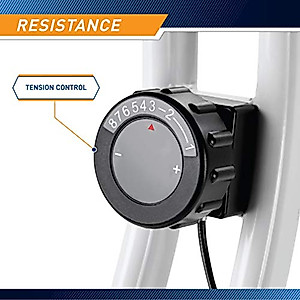 Marcy Foldable Exercise Bike with Adjustable Resistance for Cardio Workout and Strength Training NS-652