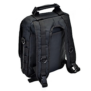 TORCH EDC Gear Commuter Backpack Urban Cycling MOLLE Water Resistant Laptop Bag Black
