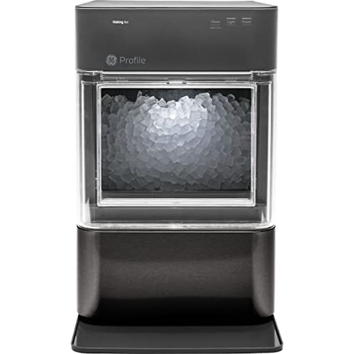 GE Profile Opal 2.0 | Countertop Nugget Ice Maker | Ice Machine with WiFi Connectivity | Smart Home Kitchen Essentials | Black Stainless