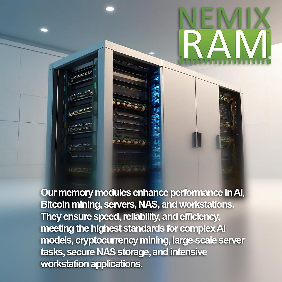 NEMIX RAM 128GB (2X64GB) DDR4 2666MHZ PC4-21300 2Rx4 1.2V CL19 288-PIN ECC RDIMM Registered Server Memory KIT