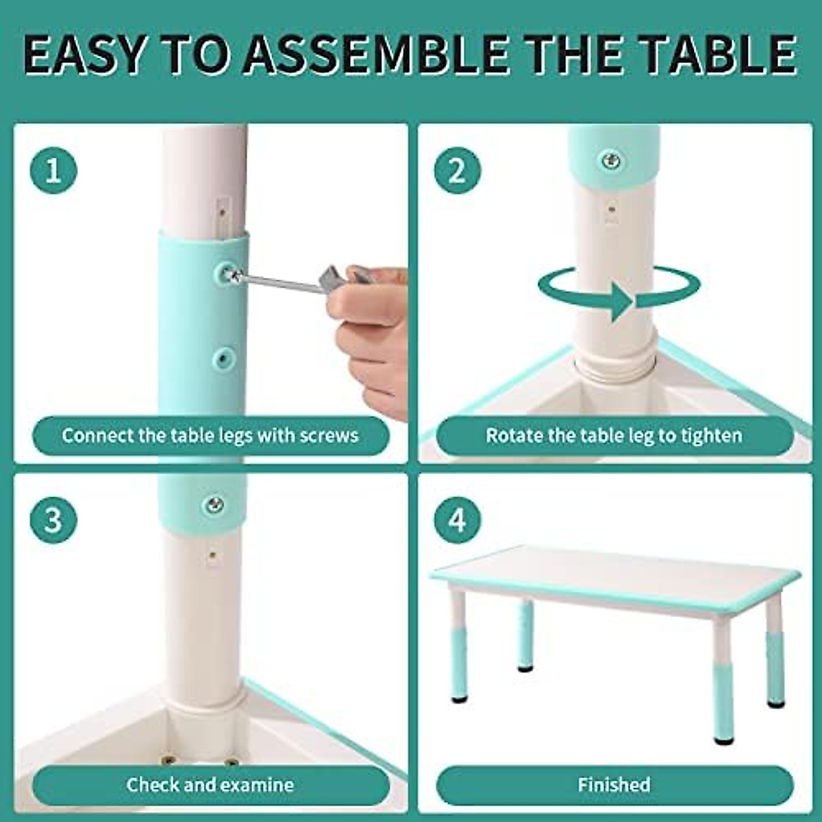 Kids table and chairs, Toddler table and chairs, Kids table (4 chairs), Kids table and chair set, Kids table and chair set 5-8 year old. Toddler table and chair set with 16 leg covers +12 color pens