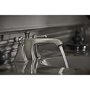 KOHLER 454-4S-CP Memoirs Stately Bathroom Sink Faucet with Lever Handles, Widespread, Polished Chrome