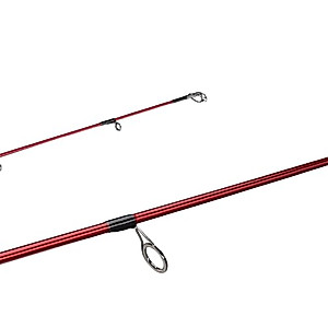Shakespeare Ugly Stik 7’ Carbon Spinning Rod, One Piece Spinning Rod, 6-10lb Line Rating, Medium Light Rod Power, Fast Action, 1/8-1/2 oz. Lure Rating, Red/Black