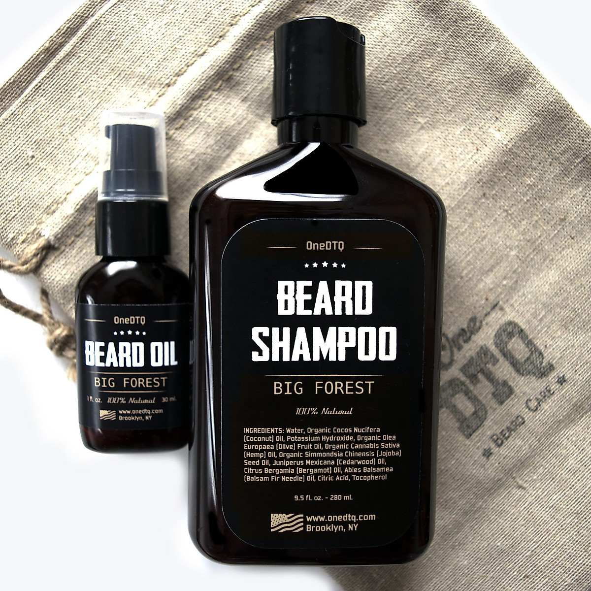 Big Forest Beard Growth Shampoo; All Natural & Organic Facial Hair Wash; Men’s Liquid Soap Lathers Big and White, 9 Ounce Bottle