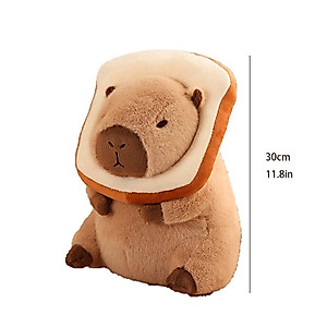 INVENOL Kids' Plush Toy Pillows Capybar Plush Toy Soft Capybar Plushie Pillow Capybar Stuffed Animal Plush Toy 11.8in (Color : Brown)