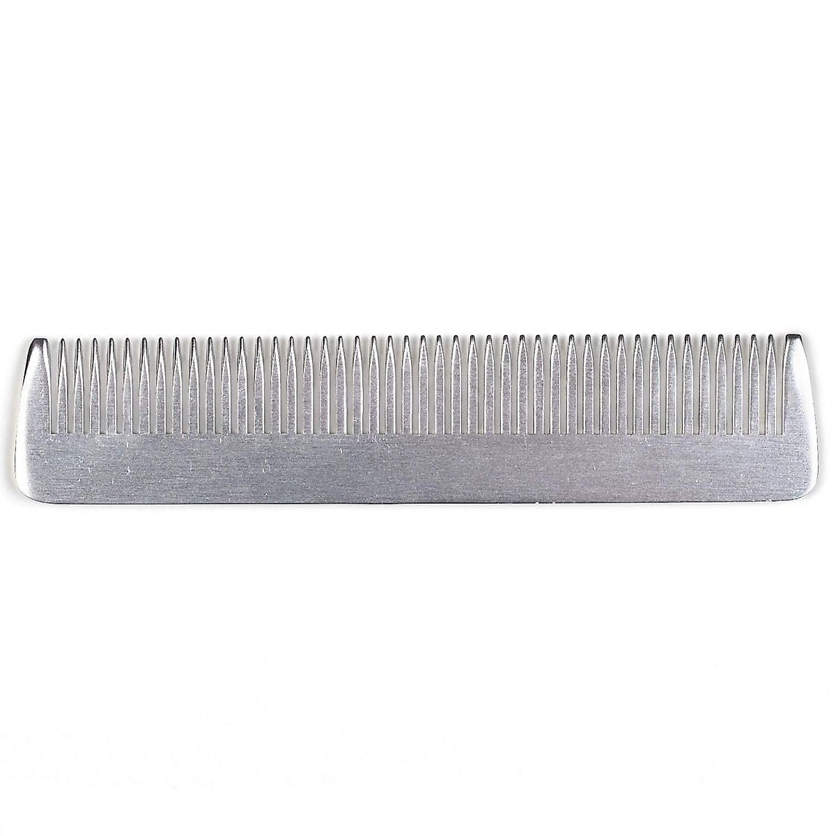 Fendrihan Small 4.6" Sturdy Metal Fine Tooth Barber Pocket Grooming Comb