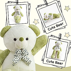 ZGXIONG Giant Teddy Bear Large Stuffed Animals Big Teddy Bear 4 Feet Giant Stuffed Animals Large Teddy Bear Stuffed Animal Giant Plush Toys Big Bear Big Stuffed Animals Gifts for Women 47 Inch Green