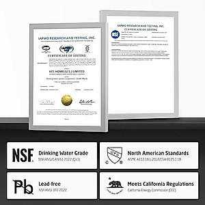 KES Black Bathroom Faucet 8 Inch Widespread Bathroom Faucet 3 Hole Vanity Faucet with Supply Hoses SUS 304 Stainless Steel Matte Black, L4350LF-BK [Fits All States, California Included]