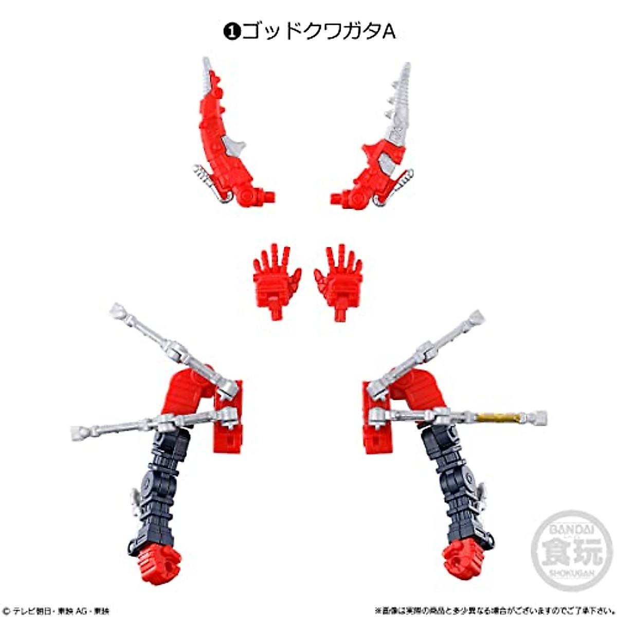 Bandai Shokugan Super Mini PLA Ohsama Sentai King-Ohger Shugod Gattai Series 01 King Ohger Set