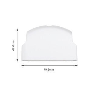 SING F LTD 2PCS Replacement Battery Door Covers Cases Protectors Compatible with Sony PSP 2000 2003 2004 3000 3003 3004 White Plastic Console Accessories