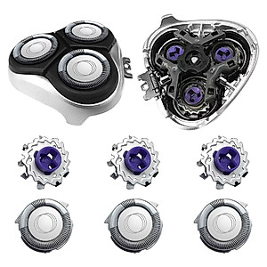 Replacement Complete Head Assembly for Philips Norelco AT750, AT751, AT752, AT753, AT790, AT810, AT811, AT814, AT815, AT890, AT893, PT710, PT715, PT725, PT730, PT734, PT735, PT860, PT861