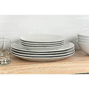 10 Strawberry Street Simply Coupe Dinnerware Set, White, Service for 4 ( 12 Piece)