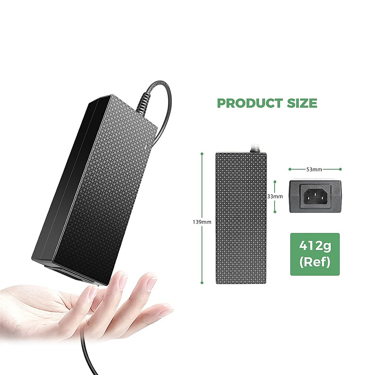CASIMY 12V 8.33A AC Adapter Charger Compatible with Synology Disk Station DS410 DS411 DS411J DS412 DS413 DS414 DS415 DS710 DS712 DS416 DS418 DiskStation Network Storage NAS Server Power Supply 4-PIN