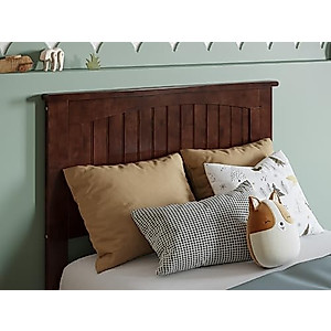 AFI Nantucket Twin Solid Wood Panel Headboard in Walnut