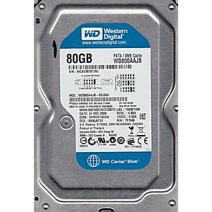 WD800AAJB-00J3A0, DCM DHRCHTJCGN, Western Digital 80GB IDE 3.5 Hard Drive