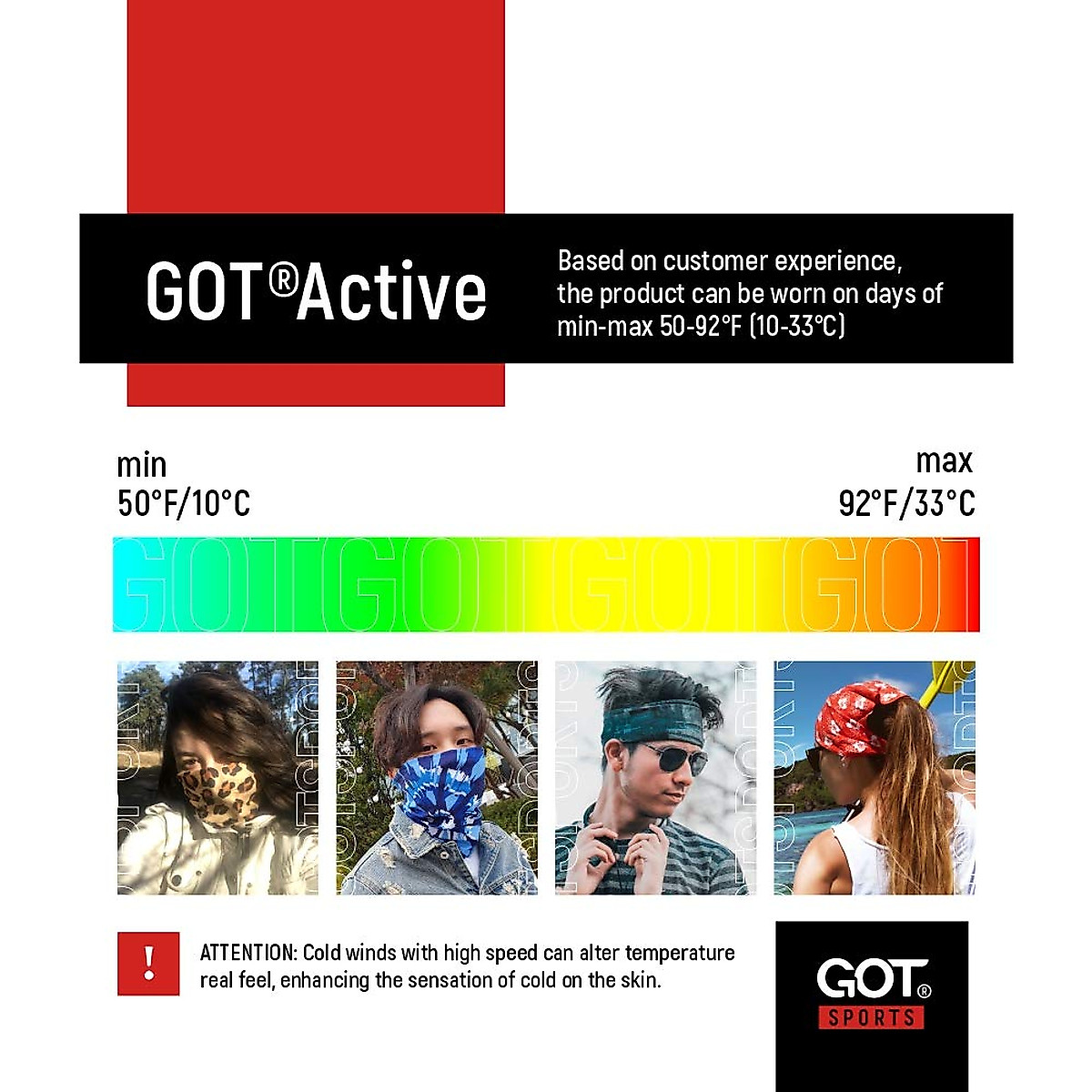 GOT Sports Tube Bandana - Neck Gaiter for Women & Men, Face Mask, Neck Wrap, Head Scarf, Curly Hair Sleep Protection - Breathable, Lightweight Microfiber (Black Paisley)