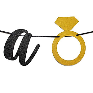 He Put A Ring On It Banner, Bridal Shower/Bachelorette/Wedding Engagement Party Sign Supplies Decorations