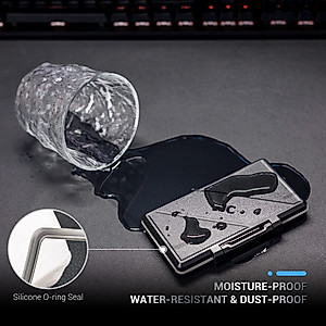 30 Slots Micro SD Card Case with Index Label, Water Resistant & Shockproof Micro SD Card Holder, Compact MicroSDHC/MicroSDXC/Micro SD Card Organizer Storage