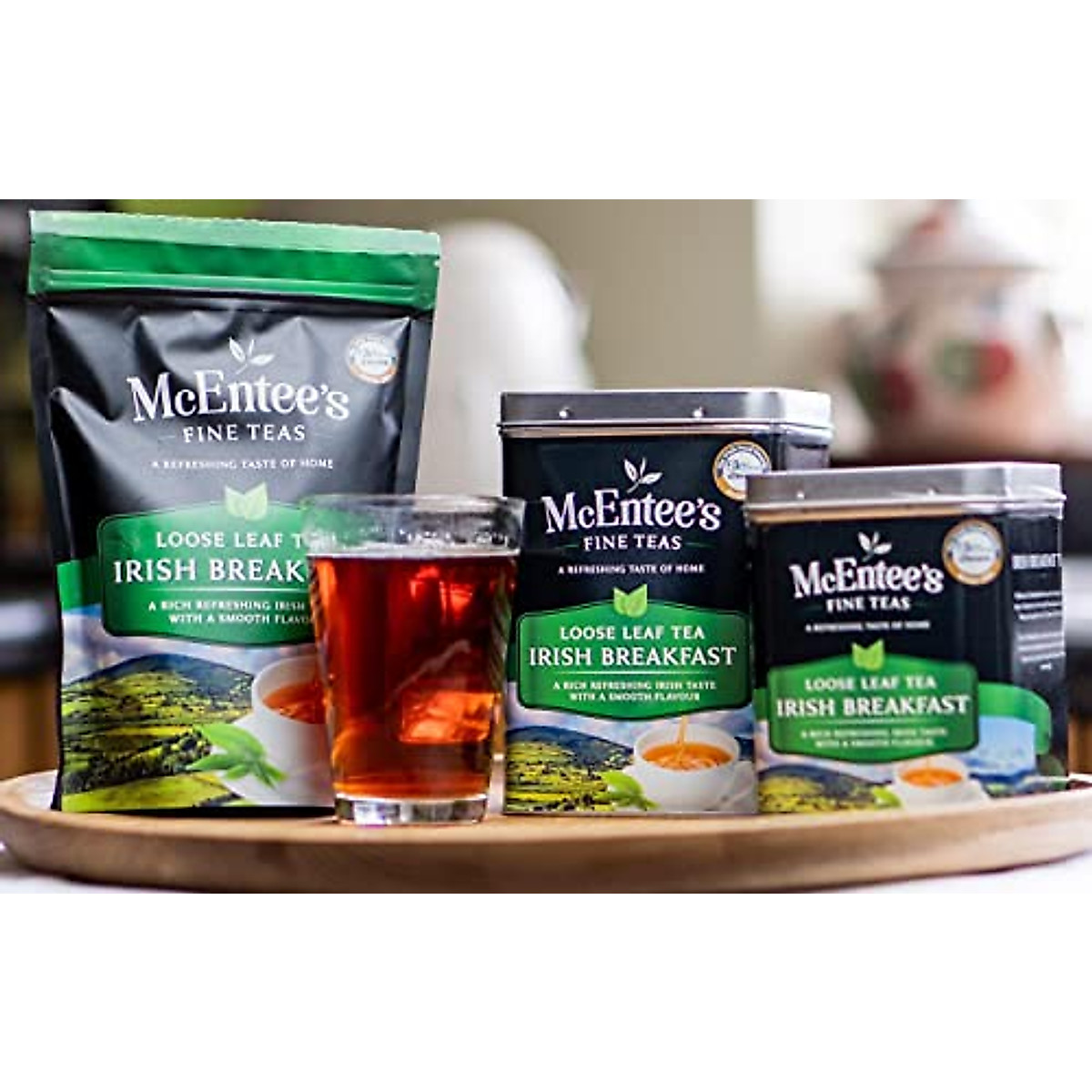 McEntee's Irish Breakfast Tea 250g / 8.81 oz Bag – BLENDED IN IRELAND - STRONG & CITRUSY - Traditional Irish Blend of Ceylon and Assam Loose Tea’s. IRELAND’S FAVOURITE