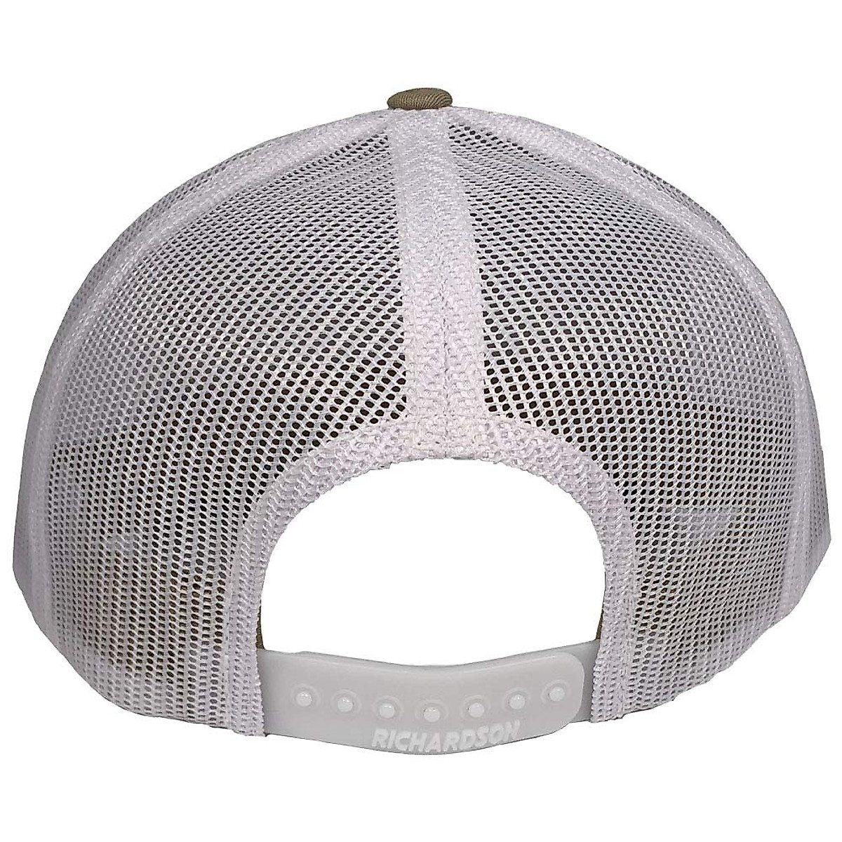 WHISKEY BENT HAT CO. The Zip Adjustable Snapback Meshback Trucker Hat (US, Alpha, One Size, Tan)