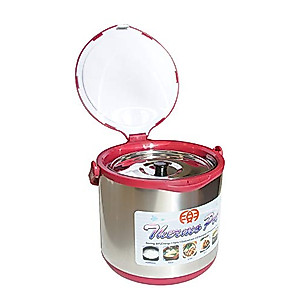 Sunpentown Stainless Steel Energy Saving 6-liter Thermal Cooker with 2 Nesting Inner Pots - ST-60B