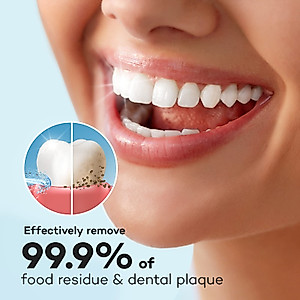 Water Flosser Picks for Teeth Cleaning, 3 Flossing Modes & 10 Pressures Professional Electric Water Flossers for Teeth, Braces, Gums, Kids, Adults, 7 Water Jet Tips Included for Multiple Dental Care