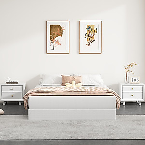 NHODIR Box Spring for Full Bed, 7 inch Full Box Spring Only, Strong Metal Frame Mattress Foundation, No Noise, Easy Assembly