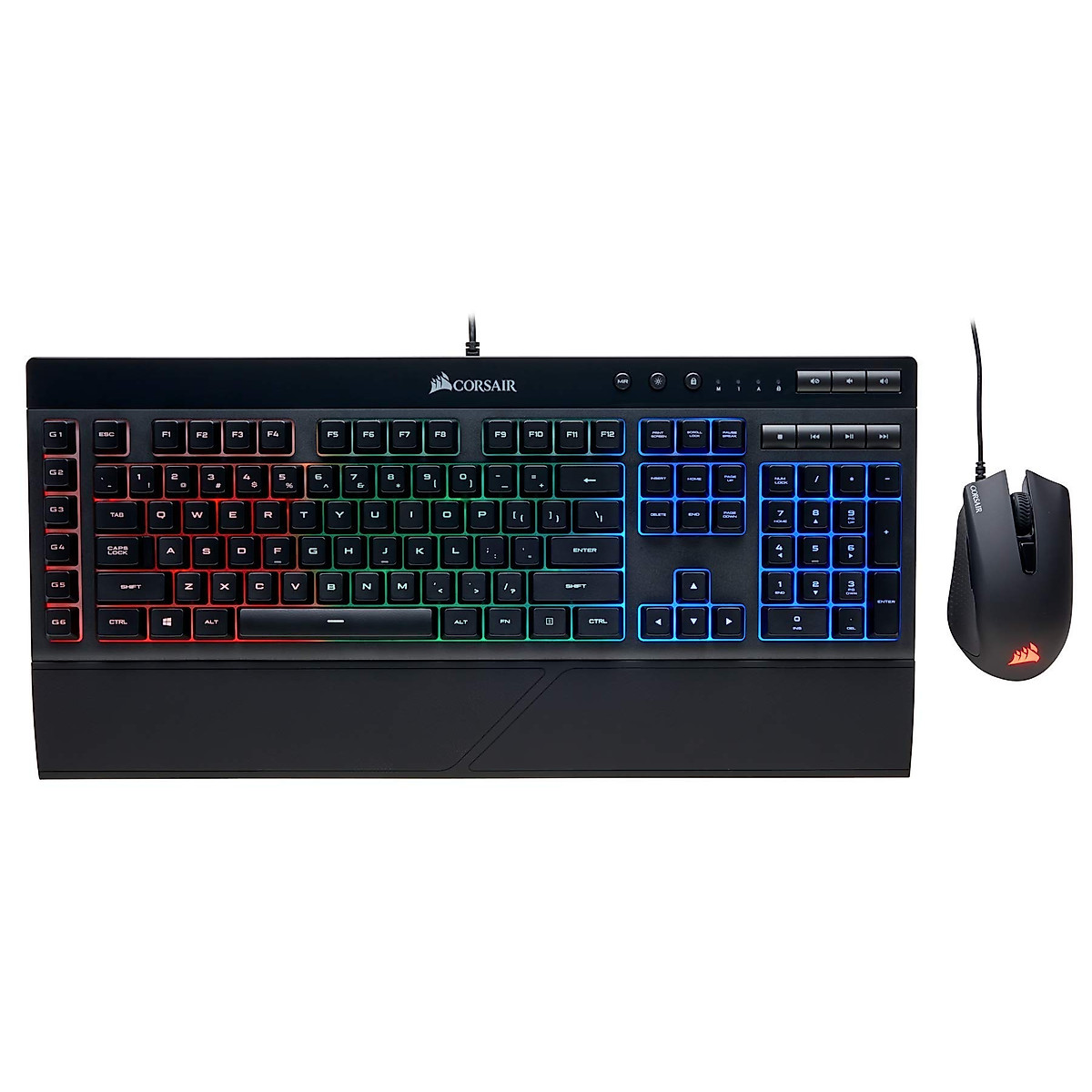 Corsair Gaming K55 + HARPOON RGB Gaming Keyboard and Mouse Combo (Renewed)