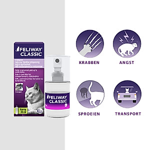 FELIWAY Classic Cat Calming Pheromone Travel Spray (20 mL)