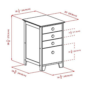 Winsome Studio File Cabinet, Honey