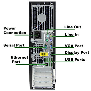 HP Elite SFF Desktop Computer PC, Intel Core i7 3.4GHZ Processor, 16GB Ram, 128GB M.2 SSD + 1TB Hard Drive, WiFi & Bluetooth, Wireless keyboard And Mouse, 19 Inch FHD LED Monitor, Windows 10 (Renewed)