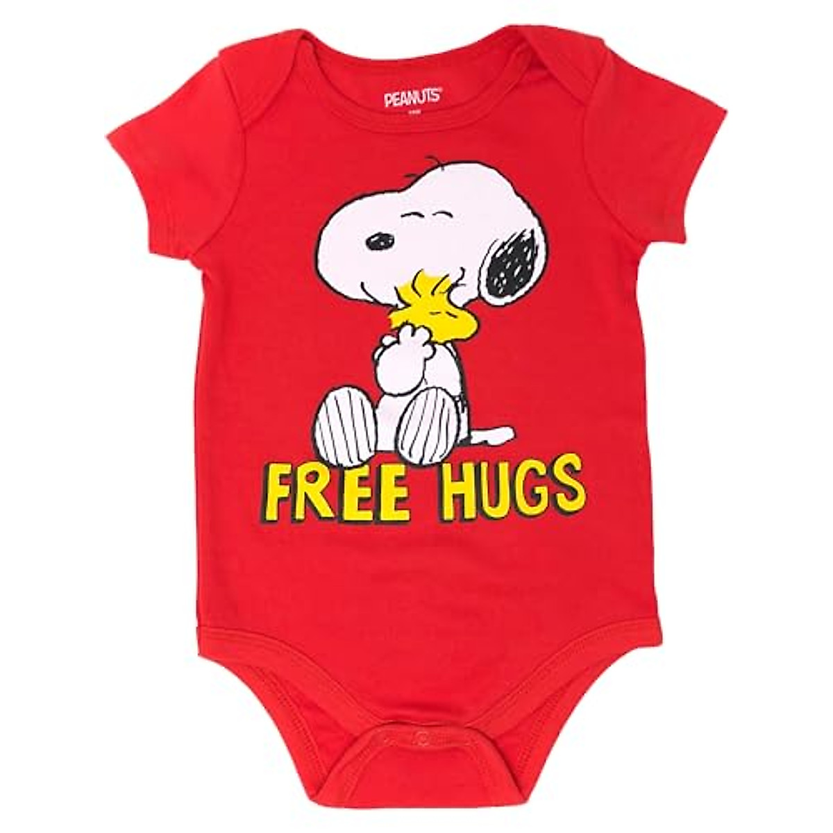Peanuts Snoopy Newborn Baby Boys 4 Pack Short Sleeve Bodysuits Peanuts '20 3-6 Months