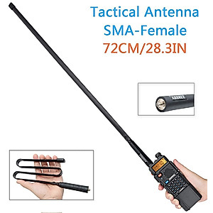2 Pack BaoFeng UV-5R 8W High Power Tri-Power 1W/4W/8W Portable Dual Band Two-Way Radio 3800mAh Battery & ABBREE Tactical Antenna (2pcs 5R8W+28.3")…