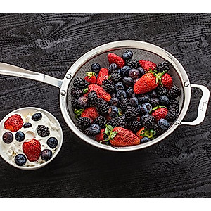 9" Kitchen Fine Mesh Strainer with Sturdy Handle and Wider Hook - Perfect for Quinoa