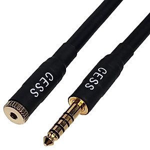 CESS-230 Male 4.4mm Balanced to Female 2.5mm Balanced Headphone Earphone Dongle Adapter Cable