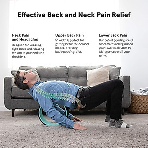 Chirp Wheel Foam Roller, Medium Body Roller, Sweat-Resistant Foam Padding, Back Stretcher, Targeted Muscle Yoga Wheel, Supports Back Pain Relief, PVC-Free, Deep Massage, Holds Up to 500 lbs - 10"