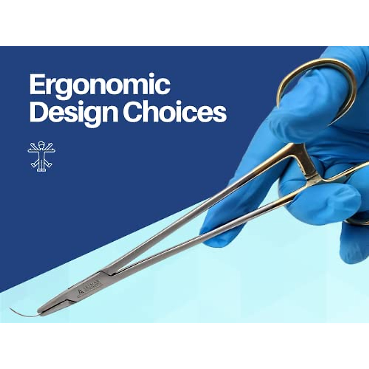 Mayo Hegar Needle Holder 6" Surgical Needle Driver with Tungsten Carbide Inserts by ARTMAN INSTRUMENTS