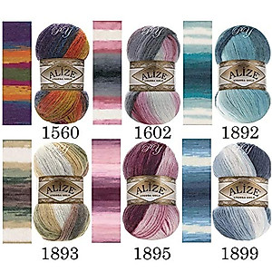 9 skn (9 Balls) Alize Angora Gold Batik, Wool Yarn, Acrylic Yarn, Knitting Yarn, Crochet Yarn, Wool Yarn, Sweater Yarn, Turkish Yarn