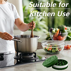 OWLSTEM Grinder, 2.2 Inch Stronger Grip Biscuit Shape Design Grinder (Single, Green)