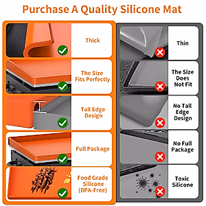 YOUEEFY Upgraded Silicone Griddle Mat 0f Full Cover for Blackstone Grill,28 Inch Blackstone Griddle Cover of Heavy Duty Food Grade Silicone,Keep The Griddle Clean and Prevent Rusting,Orange
