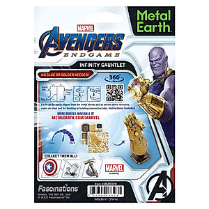 Metal Earth Marvel Avengers Infinity Gauntlet 3D Metal Model Kit Fascinations