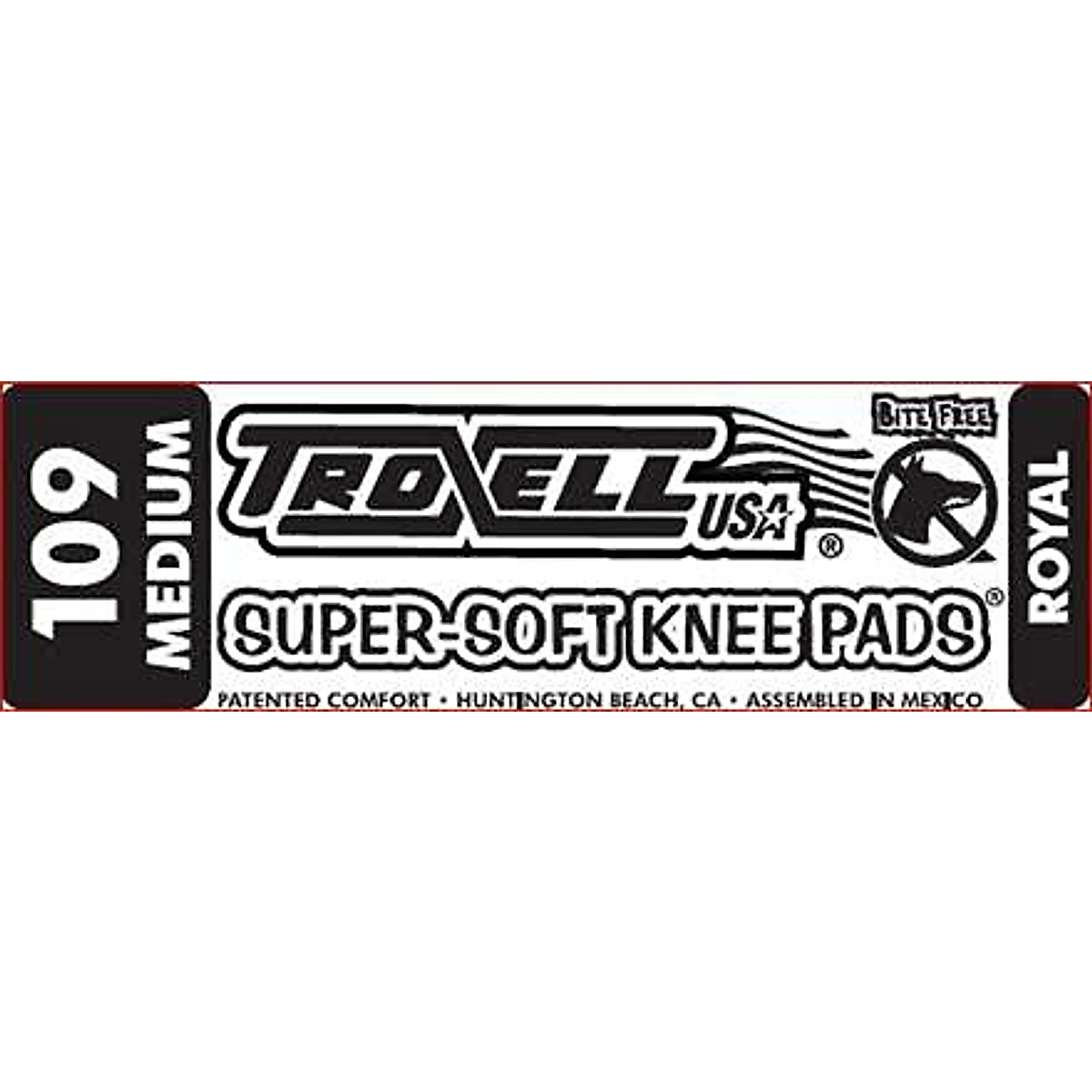 TROXELL USA - SuperSoft 109 Knee Pad (Med/Reg Size, Bagged in Pairs